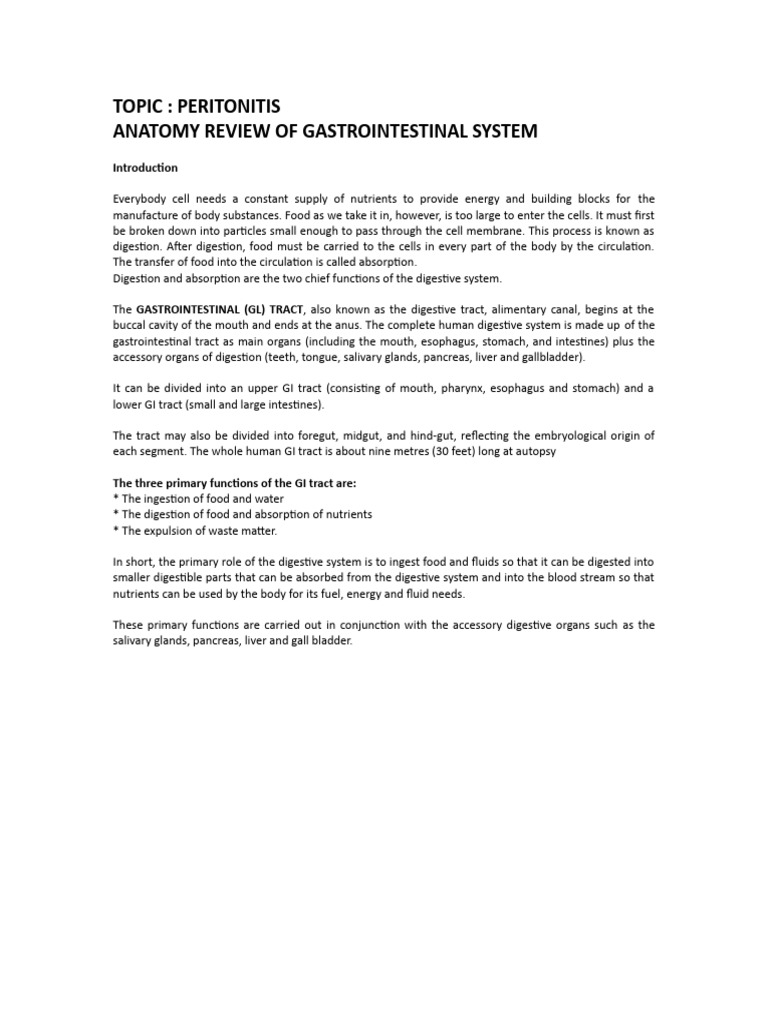 Topic - Periton-Wps Office | PDF