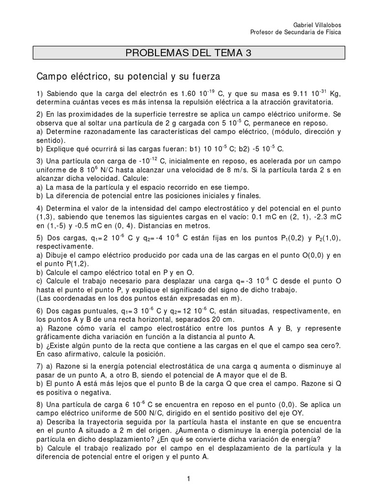 Enunciados - Problemas - 3 Magnetismo | PDF