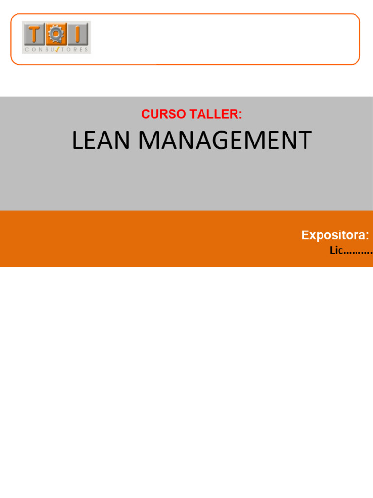 Lean Management | PDF