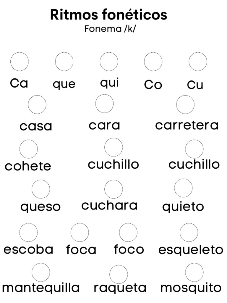 Ritmos Fonéticos para Niños | PDF