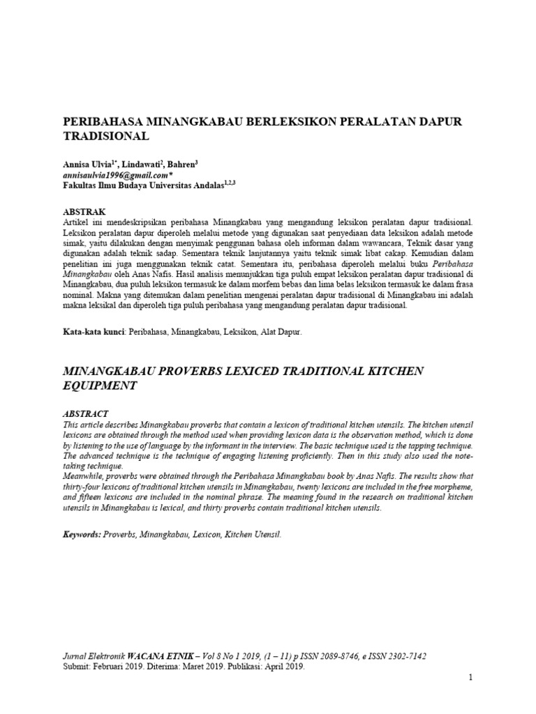 Referensi Alat Dapur | PDF