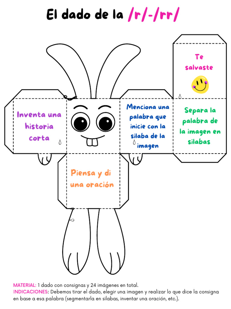 Juego Dado Fonema R | PDF