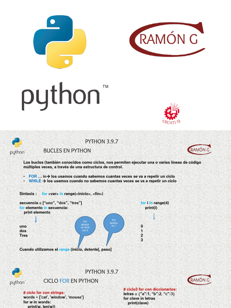 Python Nine Ramón | PDF | Python (lenguaje de programación) | Programación de computadoras