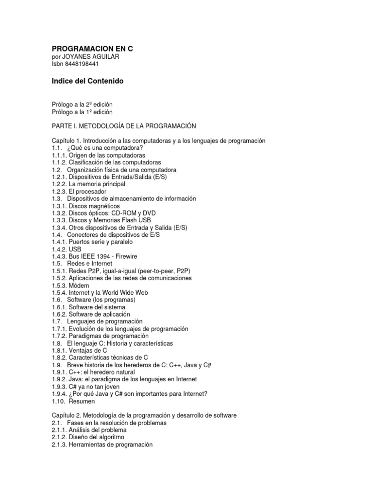 Programacion en C | PDF | Puntero (Programación de computadora ...