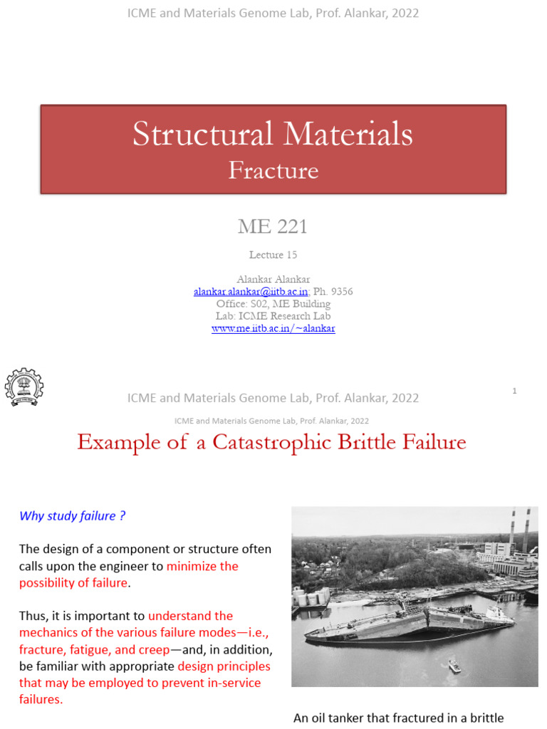 ME221 S1 Lecture 15 Alankar | PDF