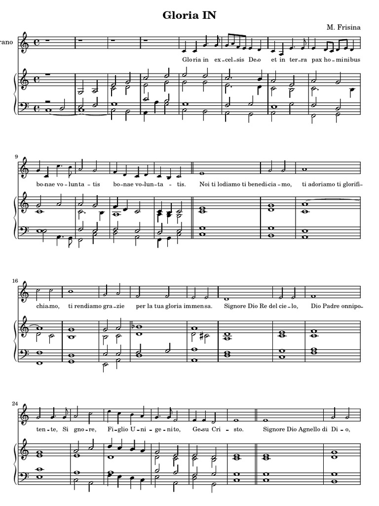 Gloria in Excelsis | PDF