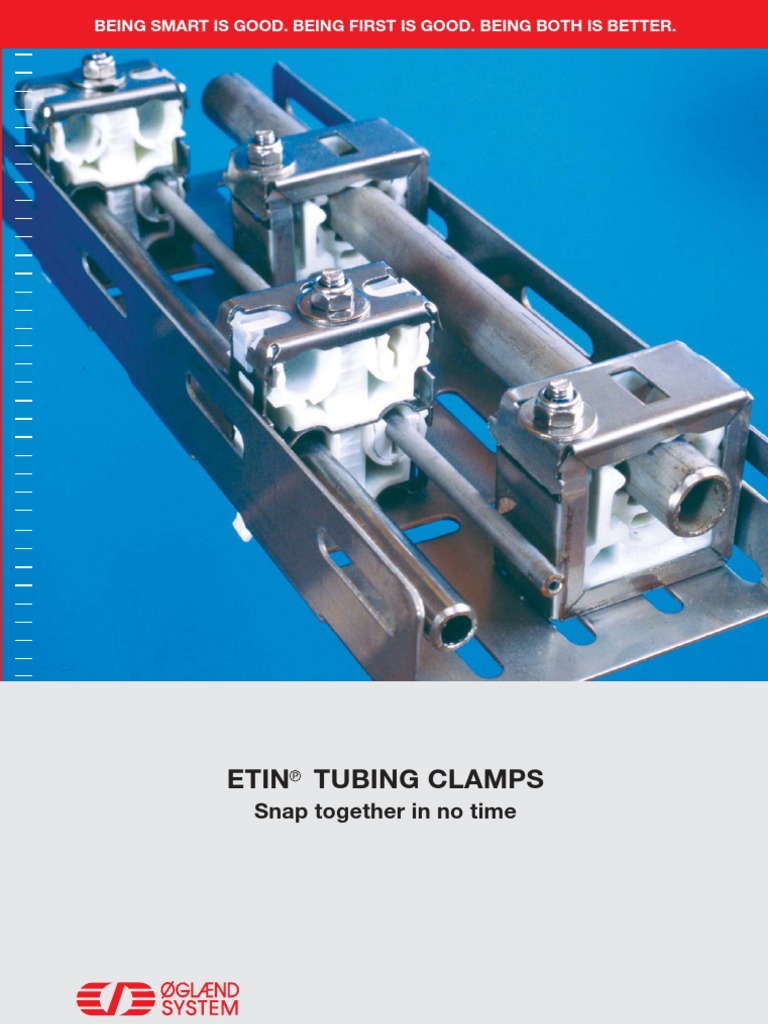 ETIN Tubing Clamps | PDF | Screw | Pipe (Fluid Conveyance)