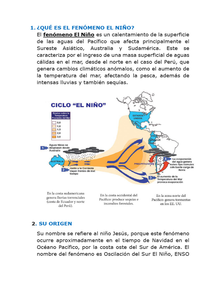 Qué Es El Fenómeno El Niño | PDF