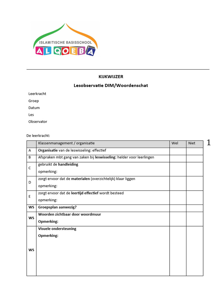 Kijkwijzer Interactieve Instructie +woordenschat | PDF
