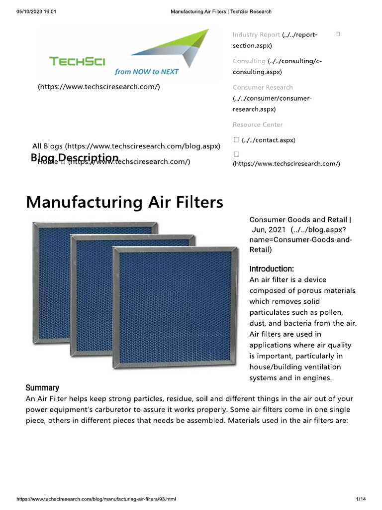 Air Filters | PDF