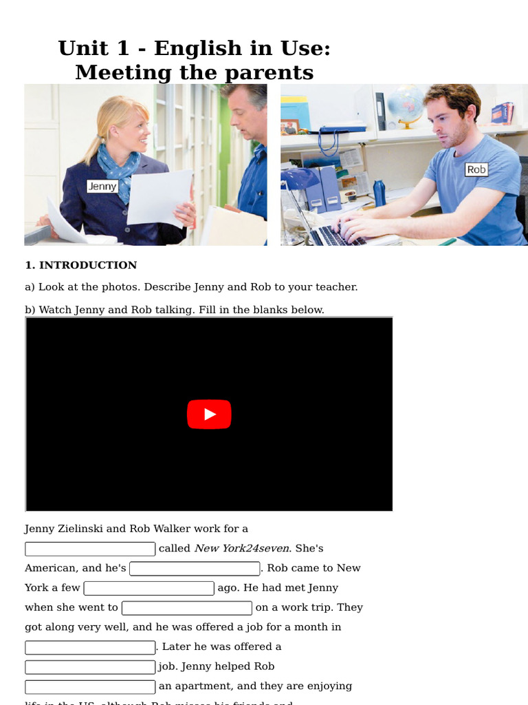 Unit 1 - English in Use | PDF
