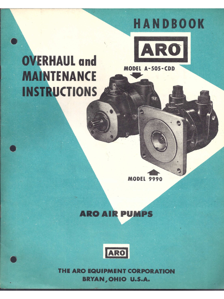 ARO Vacuum Pumps Overhaul and Maintenance Instructions | PDF