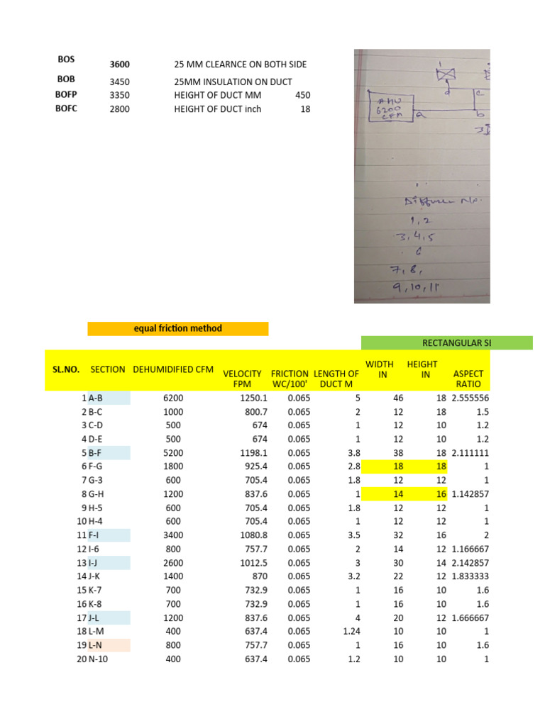 Duct Sizer Calculation | PDF | Technology & Engineering