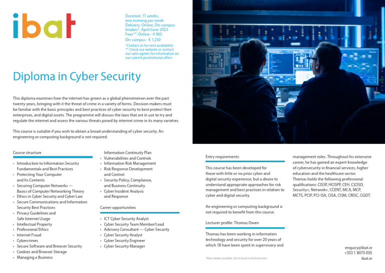 Diploma in Cyber Security | PDF | Security | Computer Security