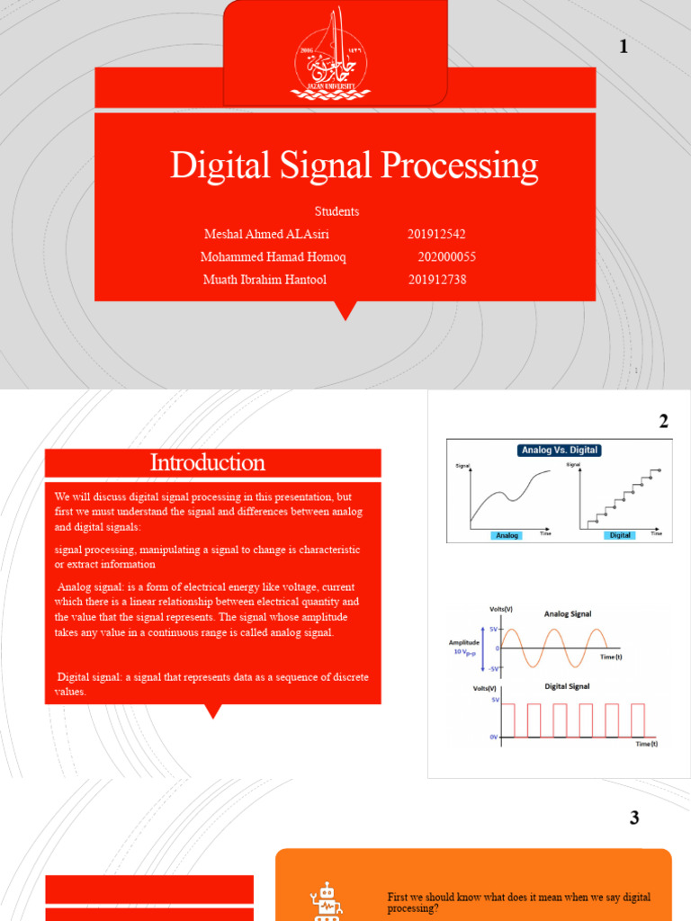 Digital Signal Processing (DSP) | PDF | Digital Signal Processing | Digital Signal