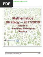 Grade 8 Mathematics Term 1 2025 Opener Exam | PDF | Mathematics