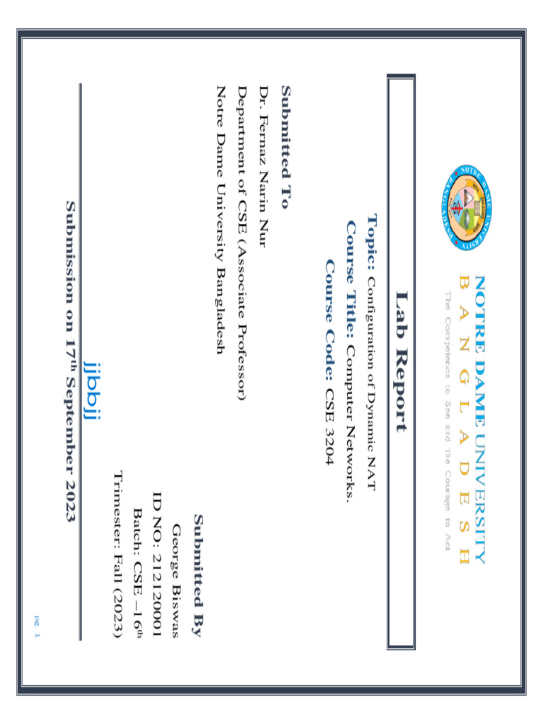 Lab Report - 7 - Edited | PDF | Ip Address | Computer Network