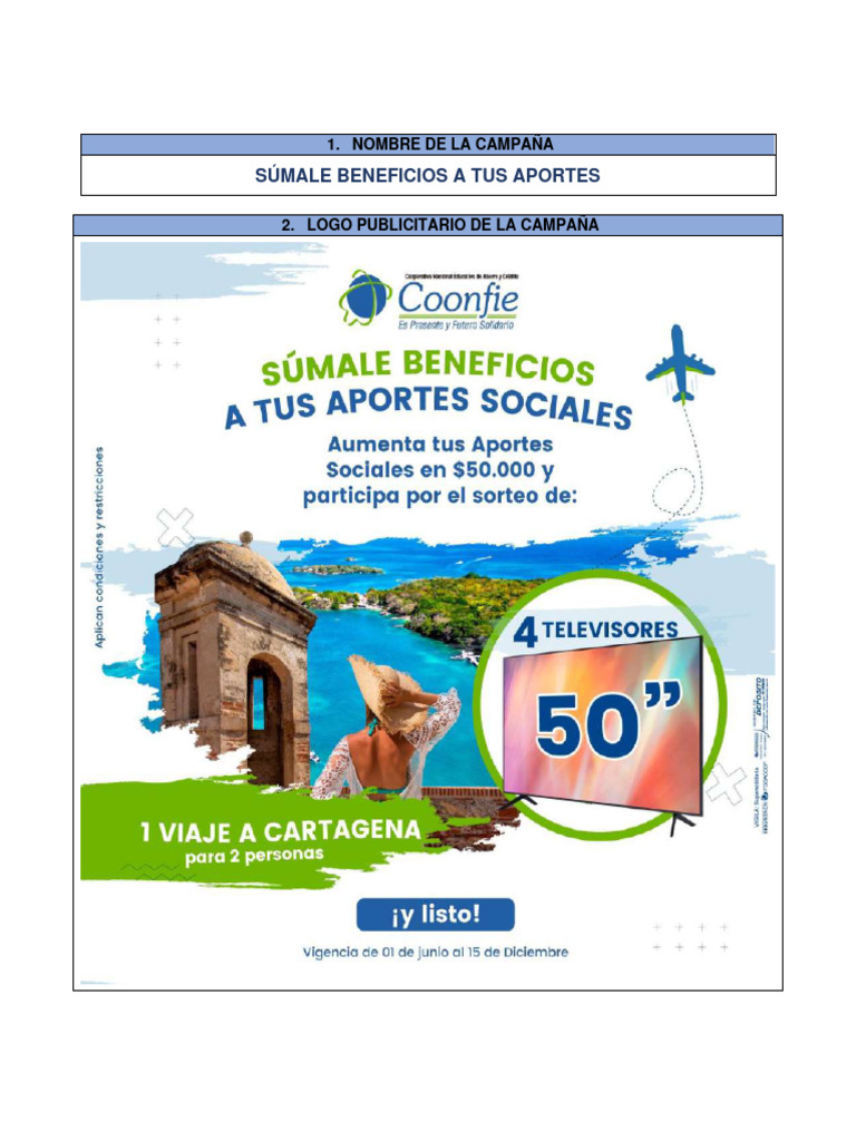 Campaña "Súmale Beneficios" 2023 | PDF