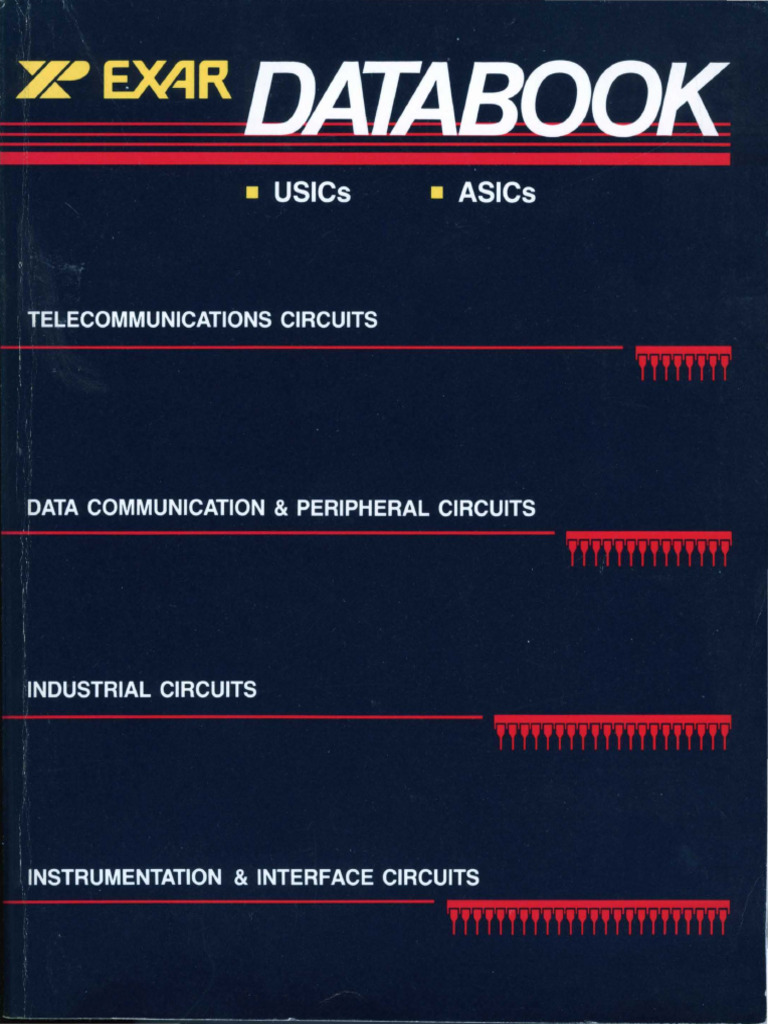 1986 Exar Databook | PDF | Operational Amplifier | Integrated Circuit