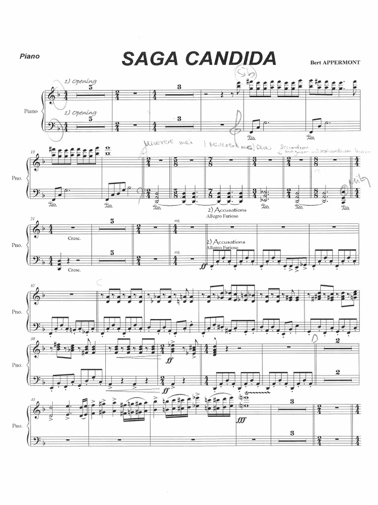 Saga Candida - Piano | PDF