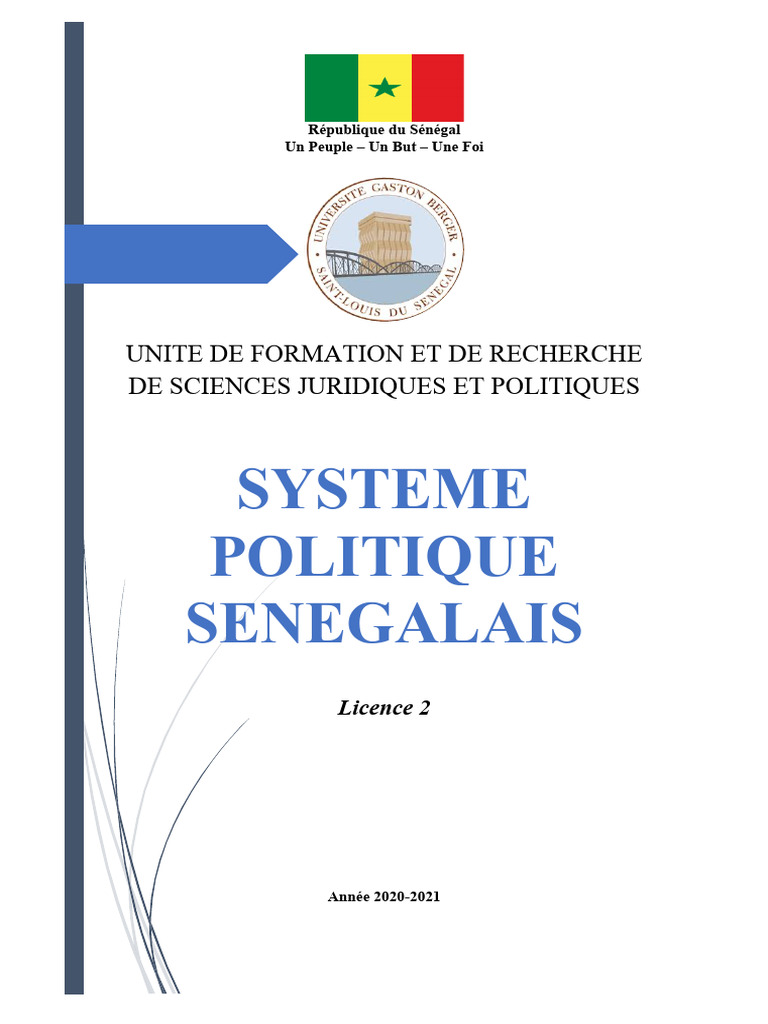 Système Politique Sénégalais: Analyse | PDF | Sénégal | Démocratie
