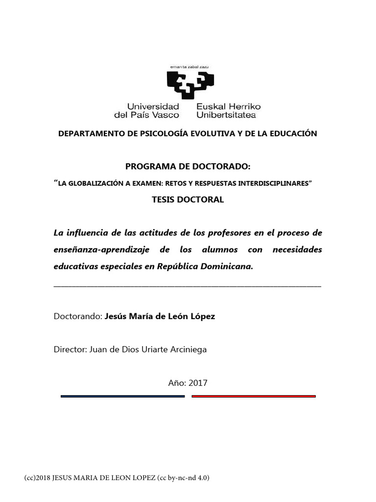 Tesis León Lopez Jesus Maria de | PDF | Plan de estudios | Inclusión ... Tesis León Lopez Jesus Maria de | PDF | Plan de estudios | Inclusión ...