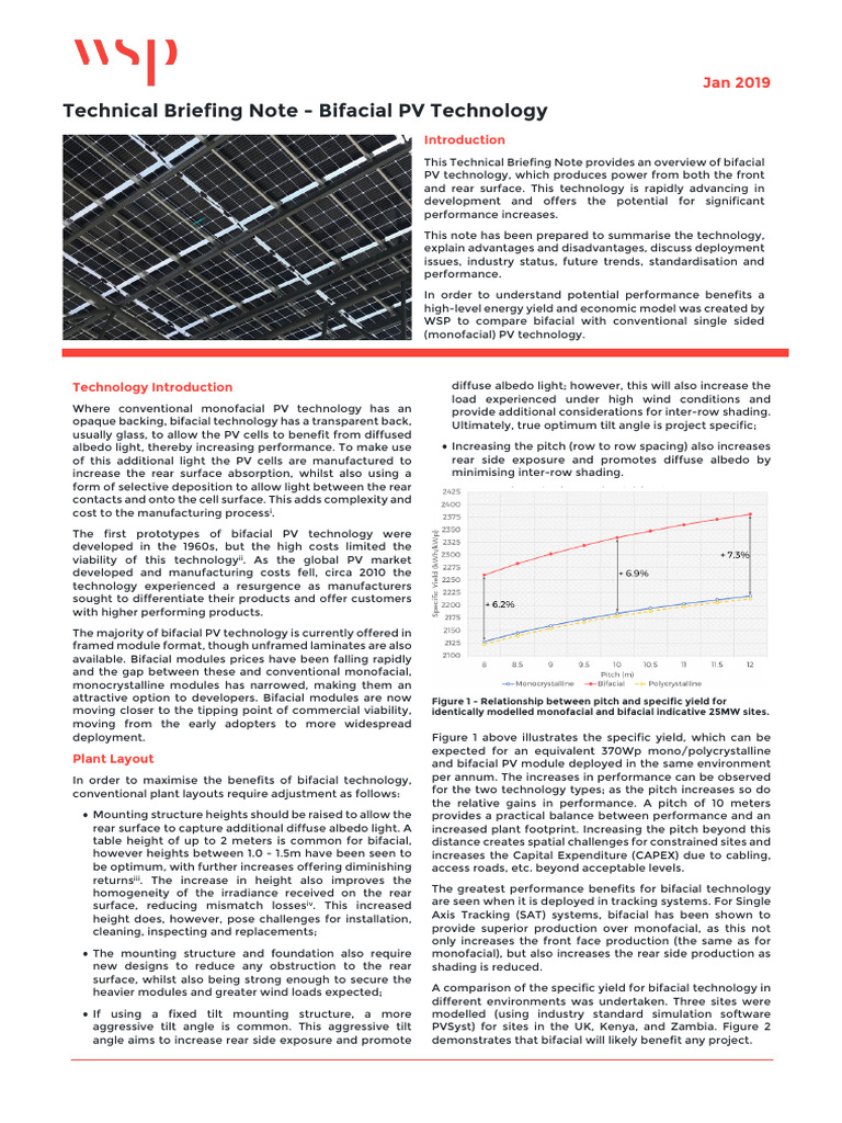 Bifacial PV Technology Overview Guide | PDF | Photovoltaics | Nature