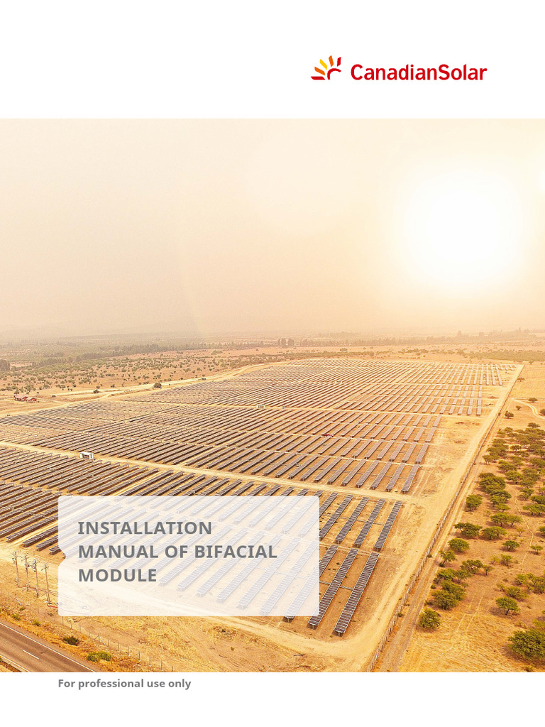 Installation of Bifacial Modules | PDF