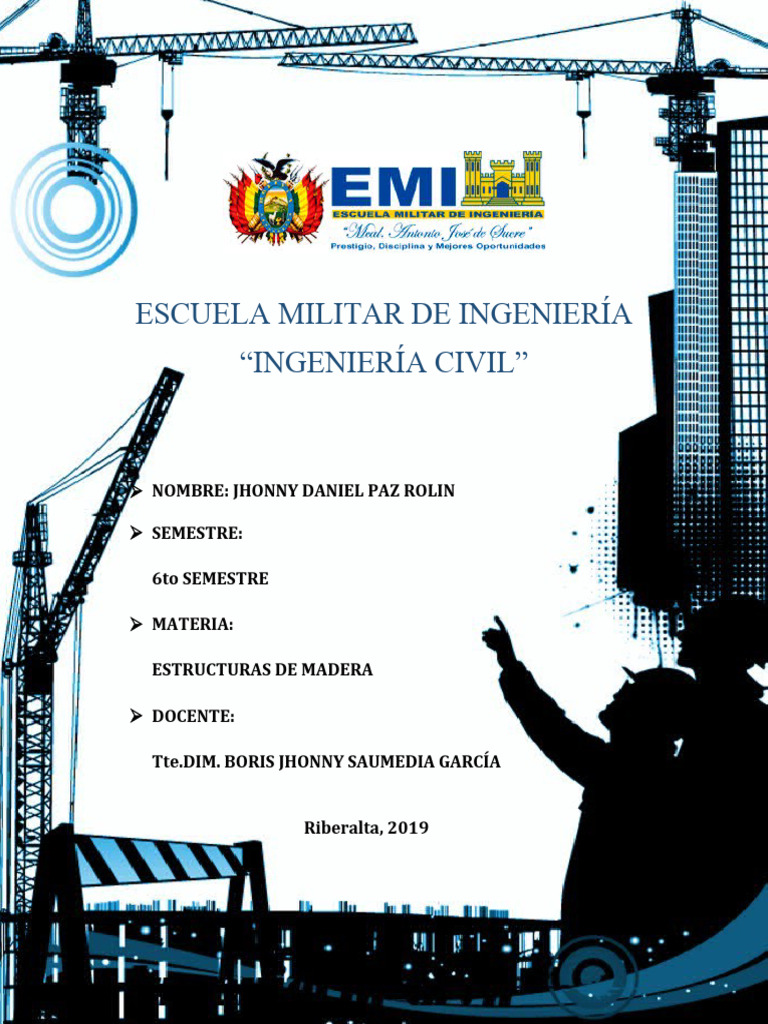 Carátula Ingeniería Civil - Jhonny Paz Rolin | PDF | Derecho | Novela negra, policíaca y suspenso
