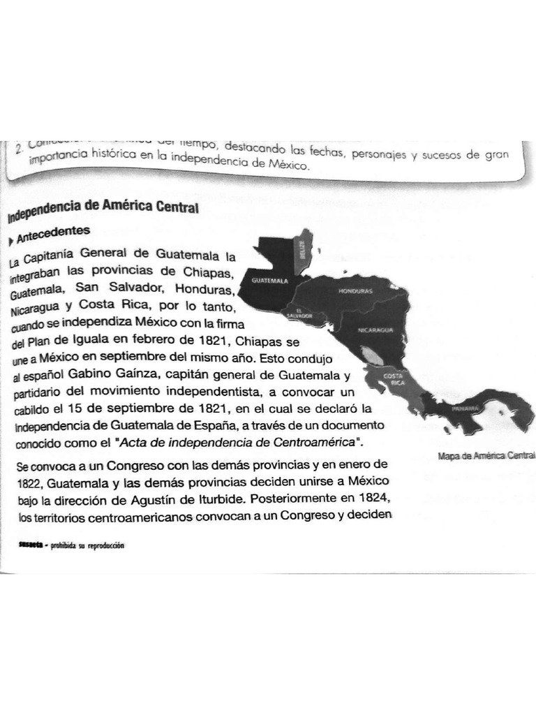 Independencia de América Central | PDF