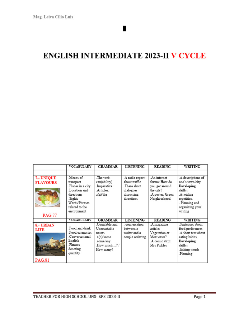 Practice Task #2 Intermediate 2023-2 | PDF | Grammatical Number ...