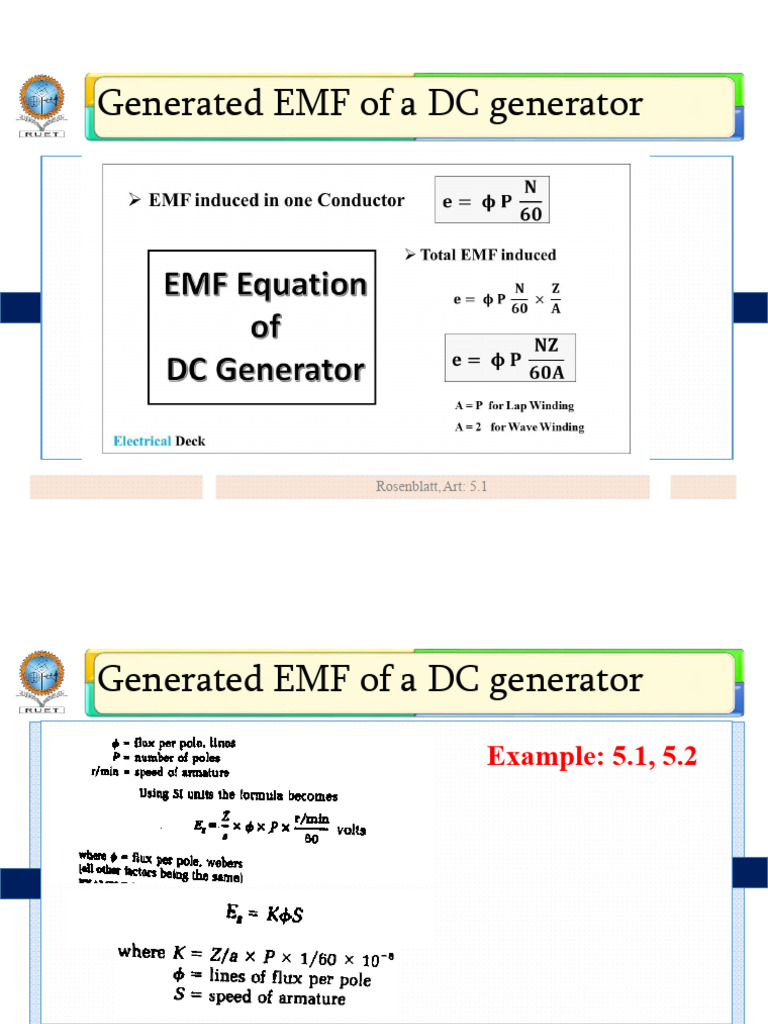 Lec 4 - DC Gen Character | PDF | Electric Generator | Electrical Equipment