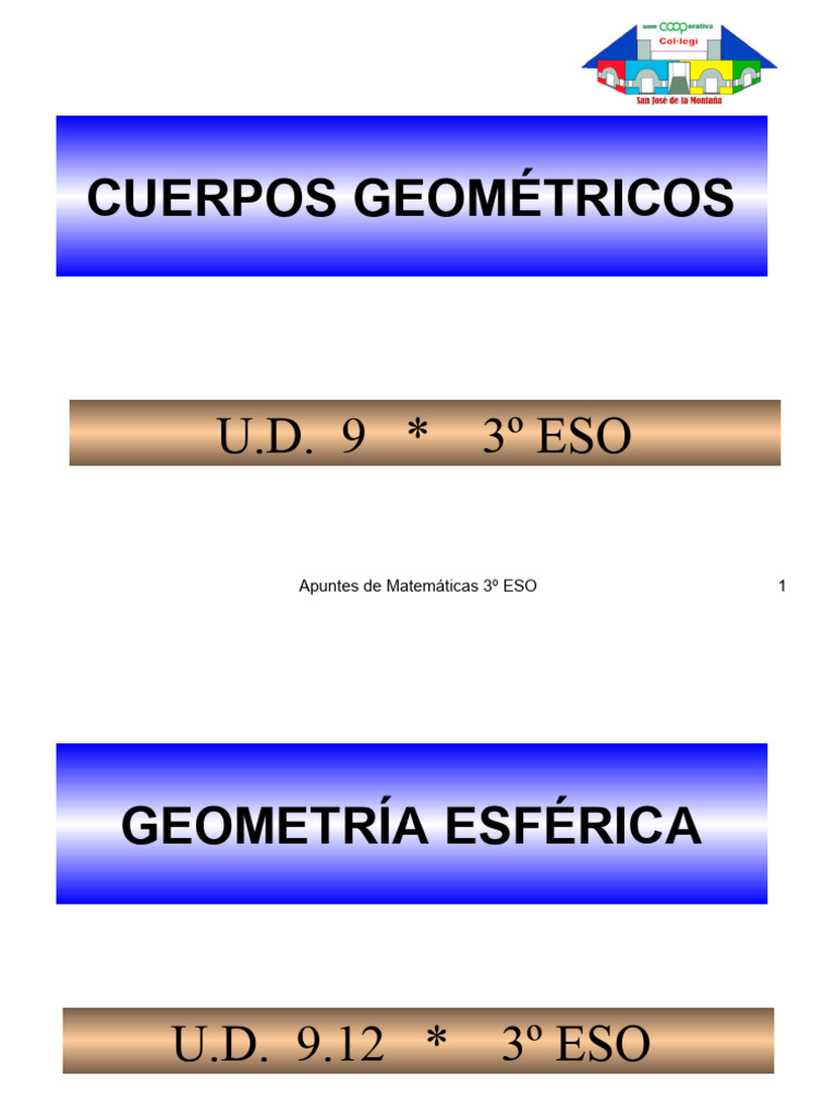 12-Figuras y Elementos Esféricos | PDF | Esfera | Geometría euclidiana