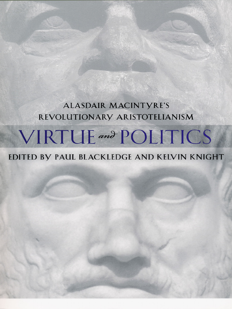 Paul Blackledge (Editor), Kelvin Knight (Editor) - Virtue and Politics ...