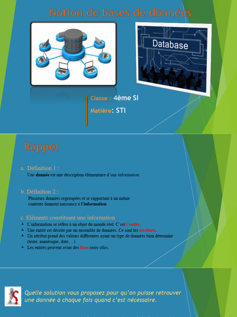 Notions de Bases de Données | PDF Notions de Bases de Données | PDF