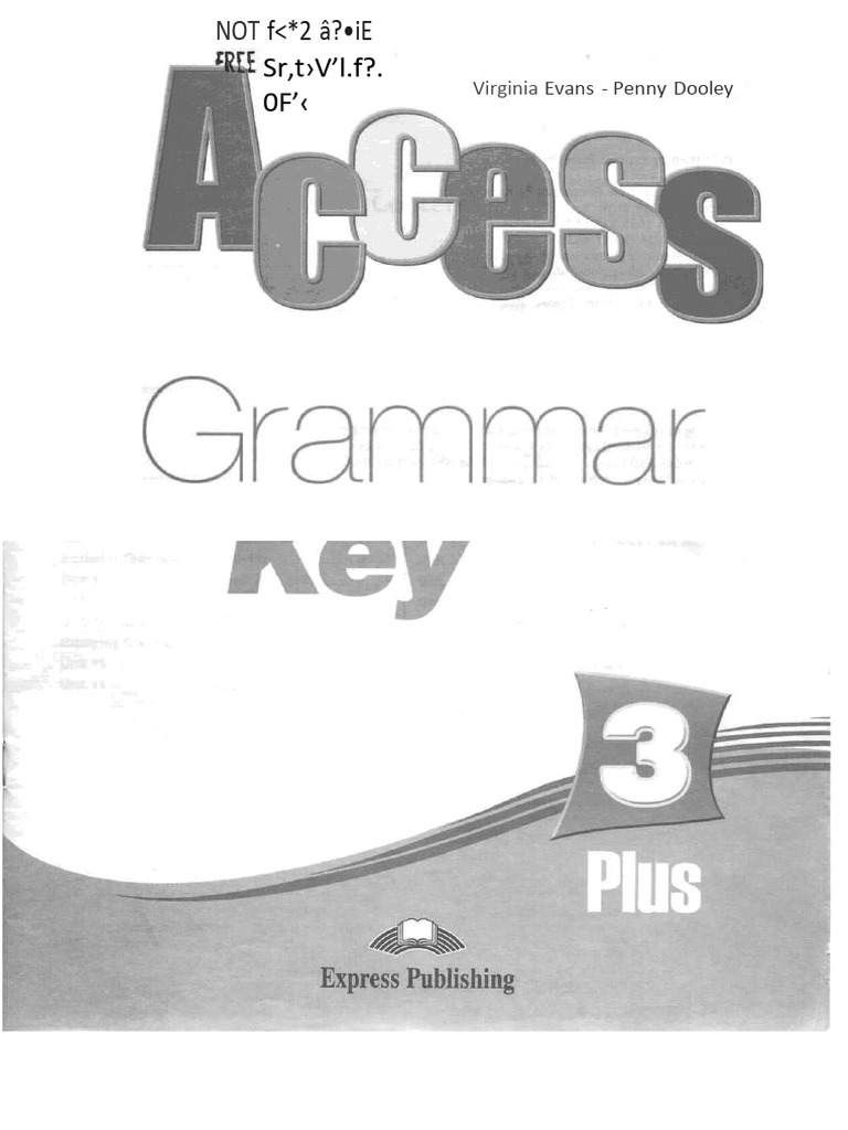 Access 3 Grammar Key Klucz | PDF