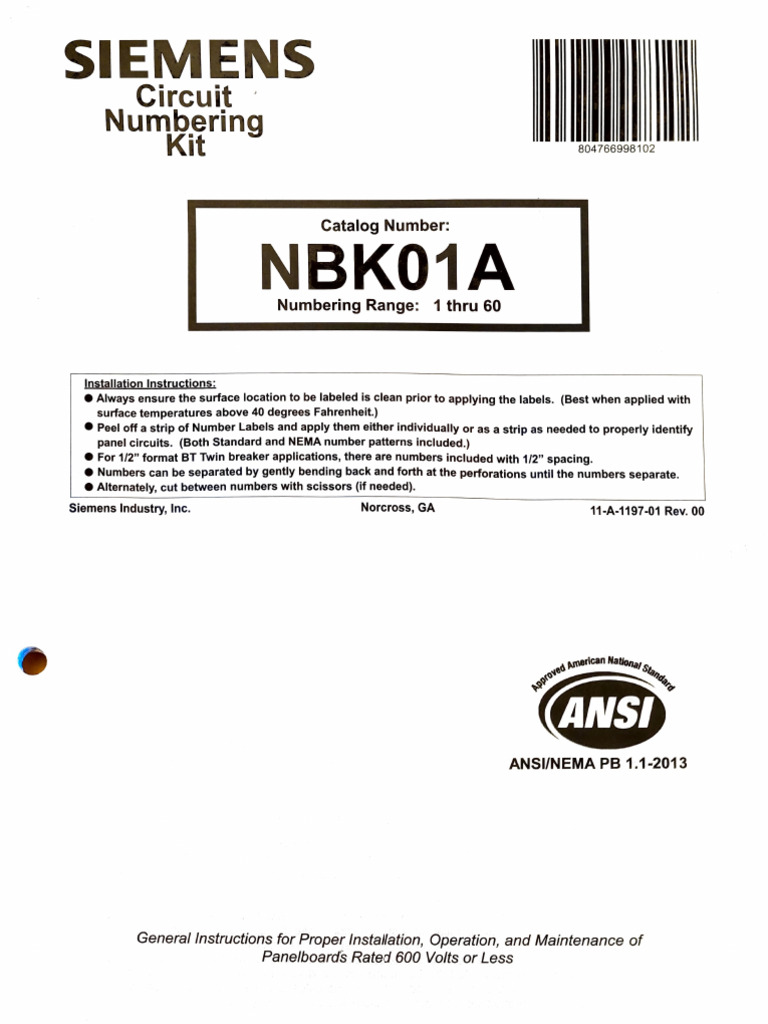 3.2. p1 250 - General Instructions and Operation of Panelboard ...