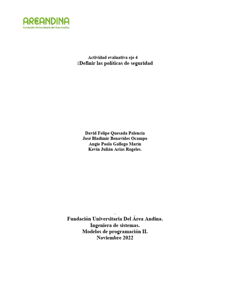 Modelos de Programacion II | PDF