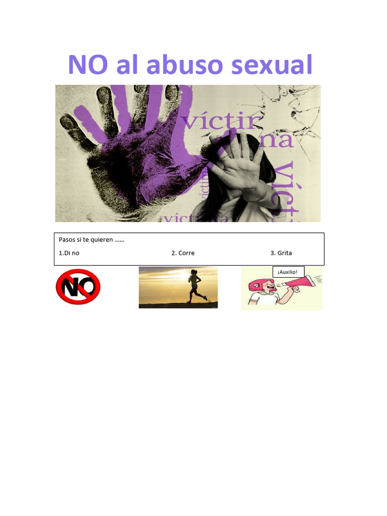 Afiche de Abuso Sexual | PDF