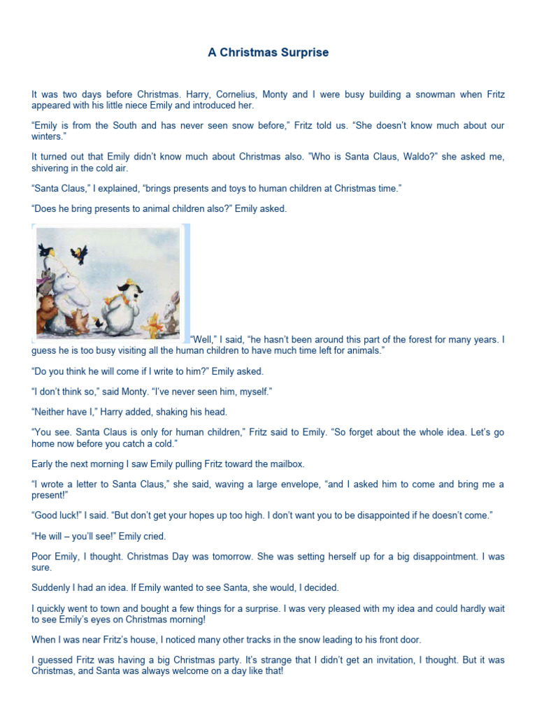 Christmas Surprise | PDF | Santa Claus