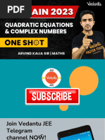 Quadratic Equation - JEE Main 2023 April Chapterwise PYQ - MathonGo ...