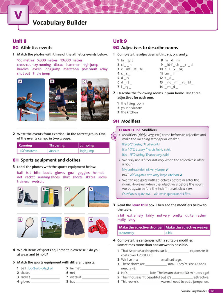 Vocabulary Builder 8-9 | PDF