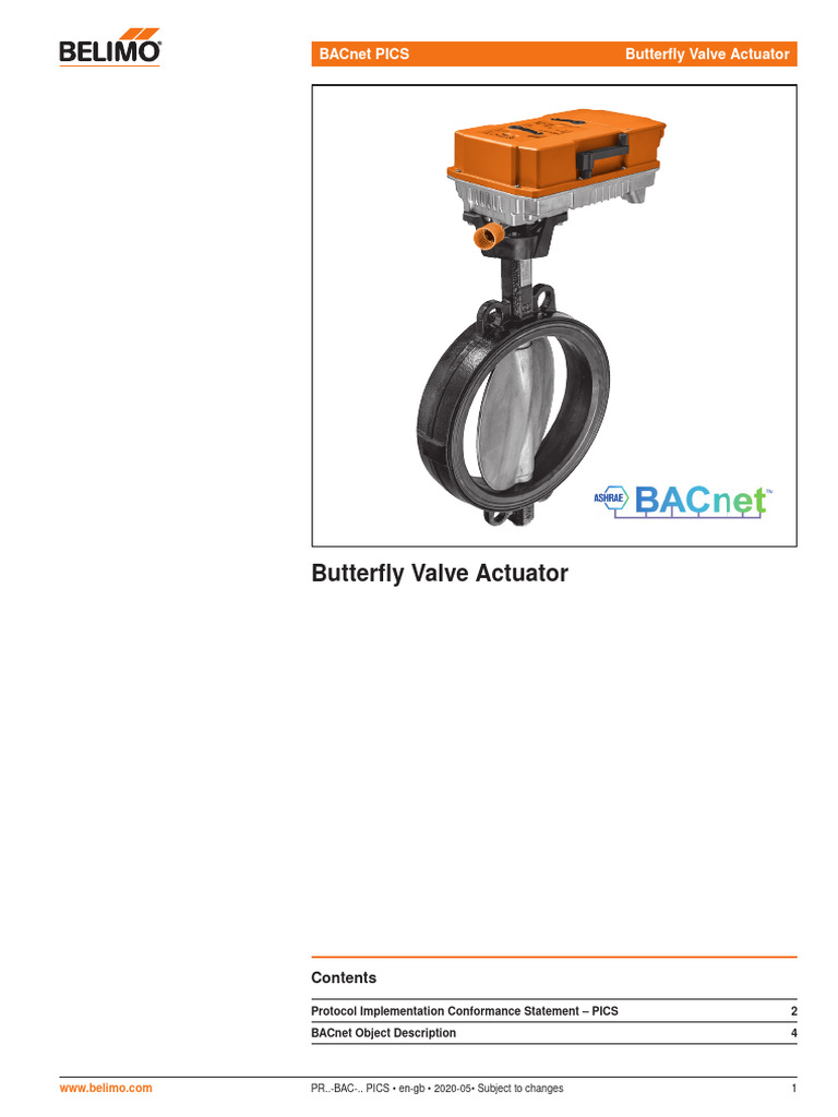 Belimo BACnet Interface-Description PR V3 04 En-Gb | PDF | Actuator ...