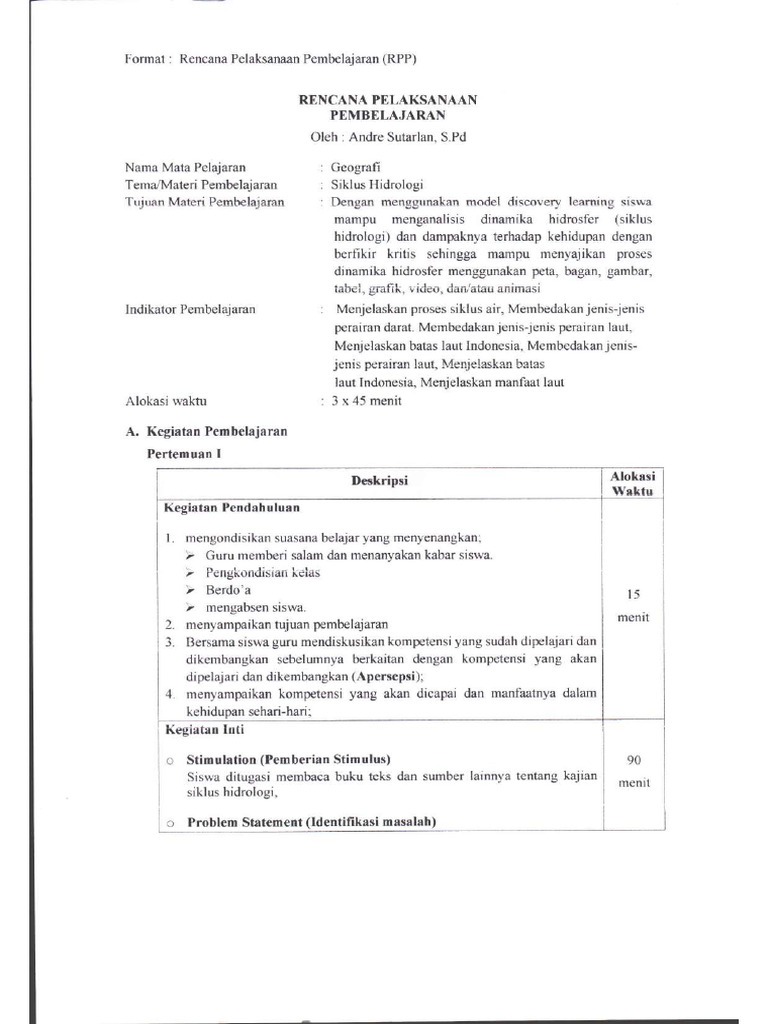 RPP Hidrosfer CGP 10 | PDF