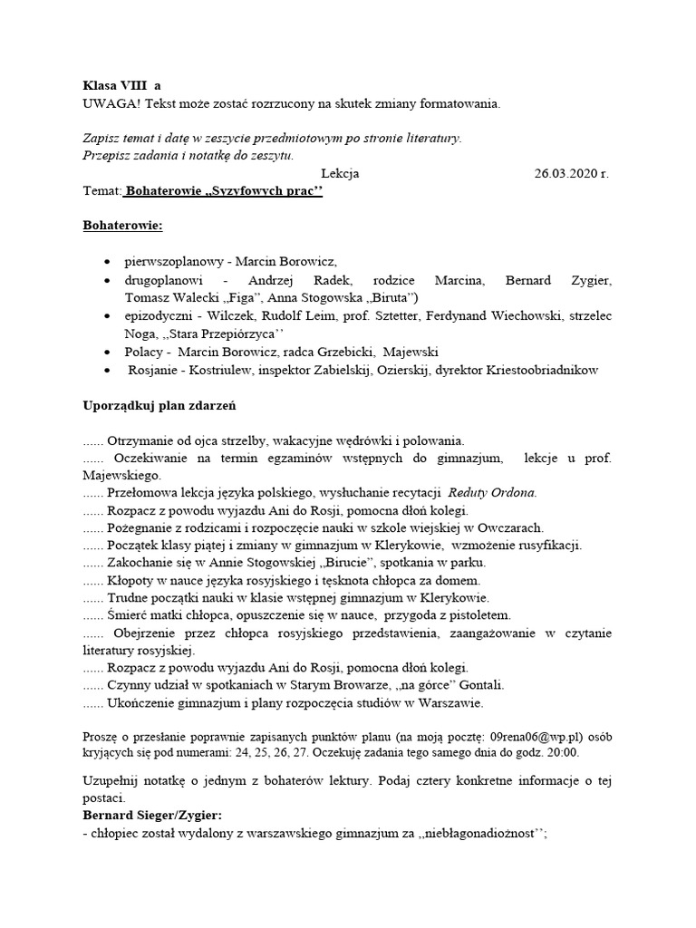 Jezyk Polski VIII A 26032020 R 1585142583 | PDF