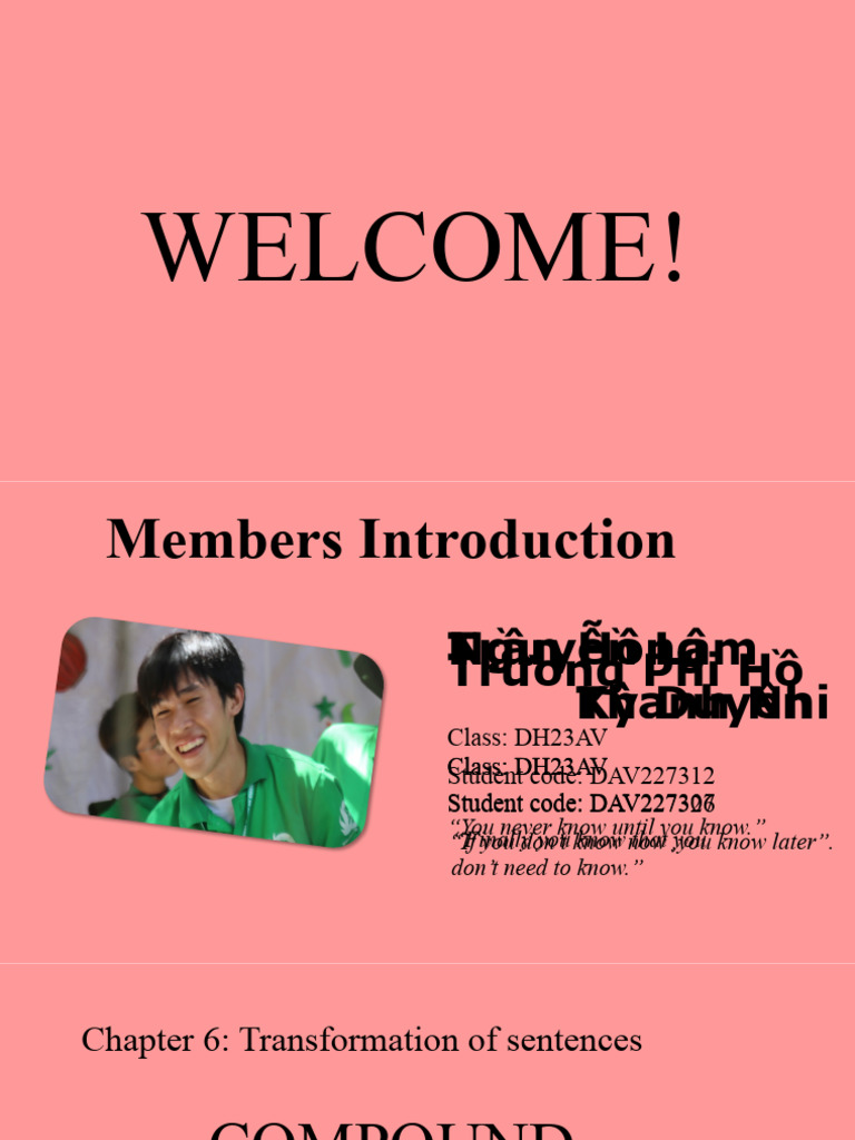 Presentation - Group 6 | PDF