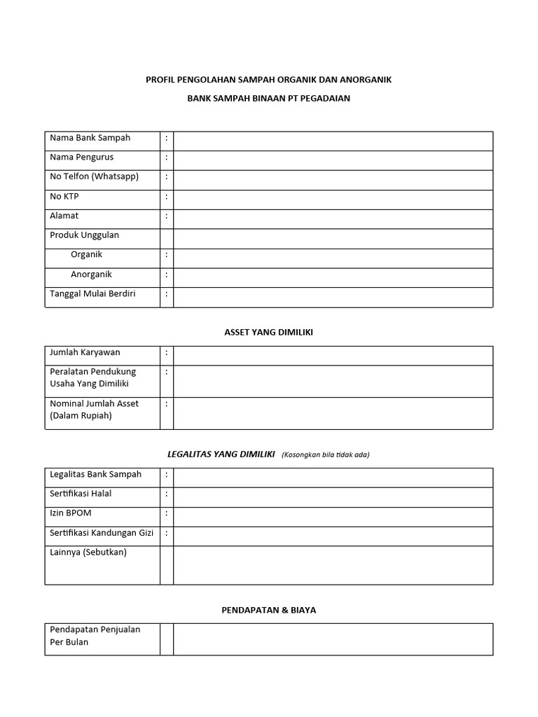Form Inovasi Produk | PDF