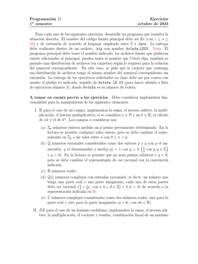 U03 | PDF | Matemáticas | Álgebra abstracta
