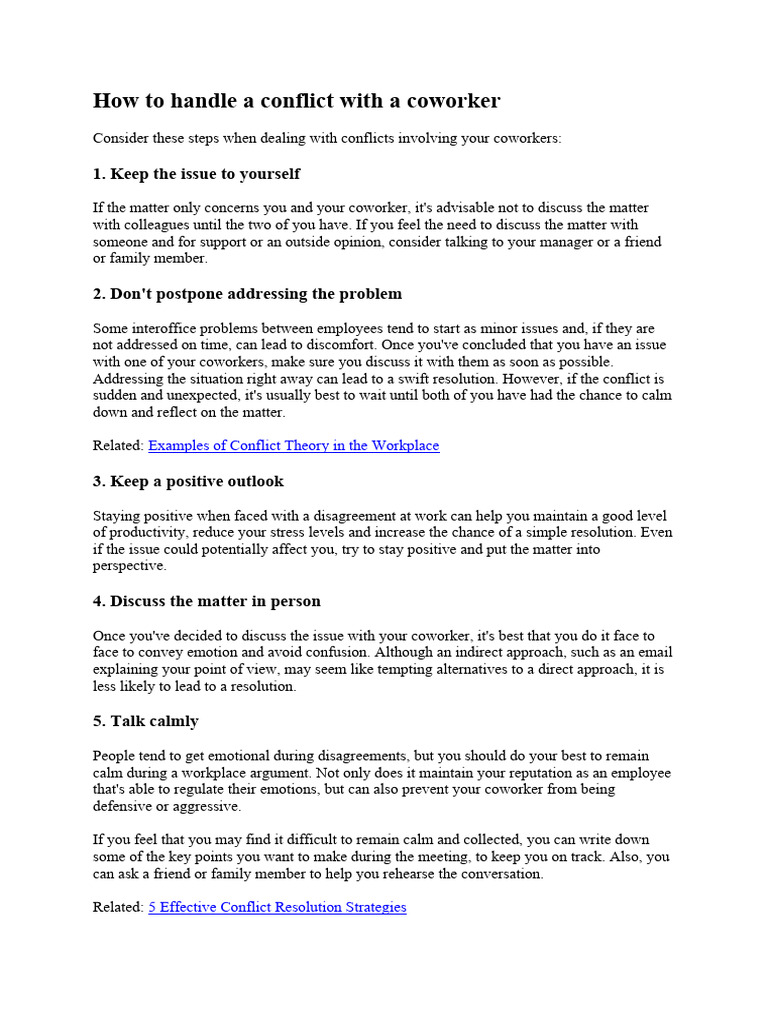 Conflict Resolution Notes | PDF | Conflict Resolution | Communication