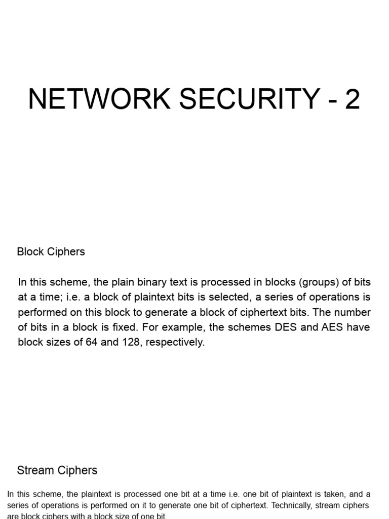Network Security 2 | PDF | Cryptography | Encryption